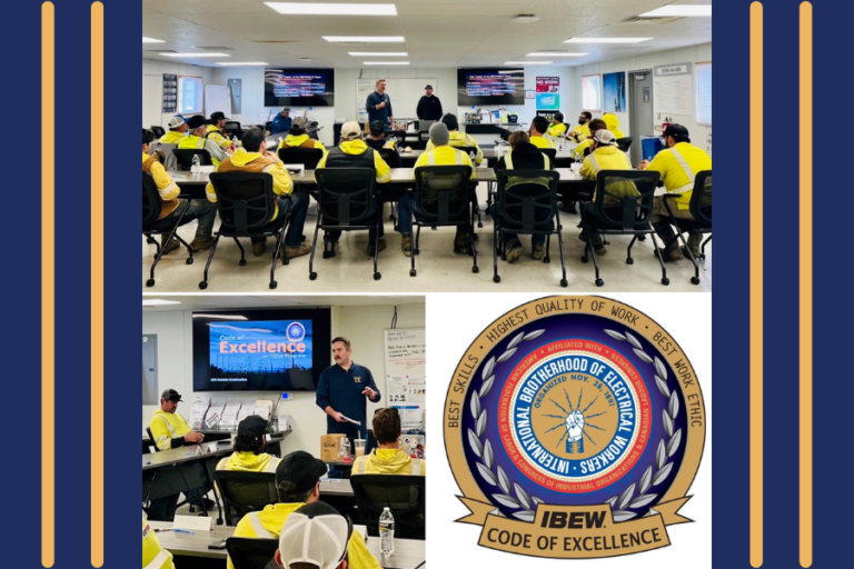 Code of Excellence Training at IBEW Local 659! - International ...